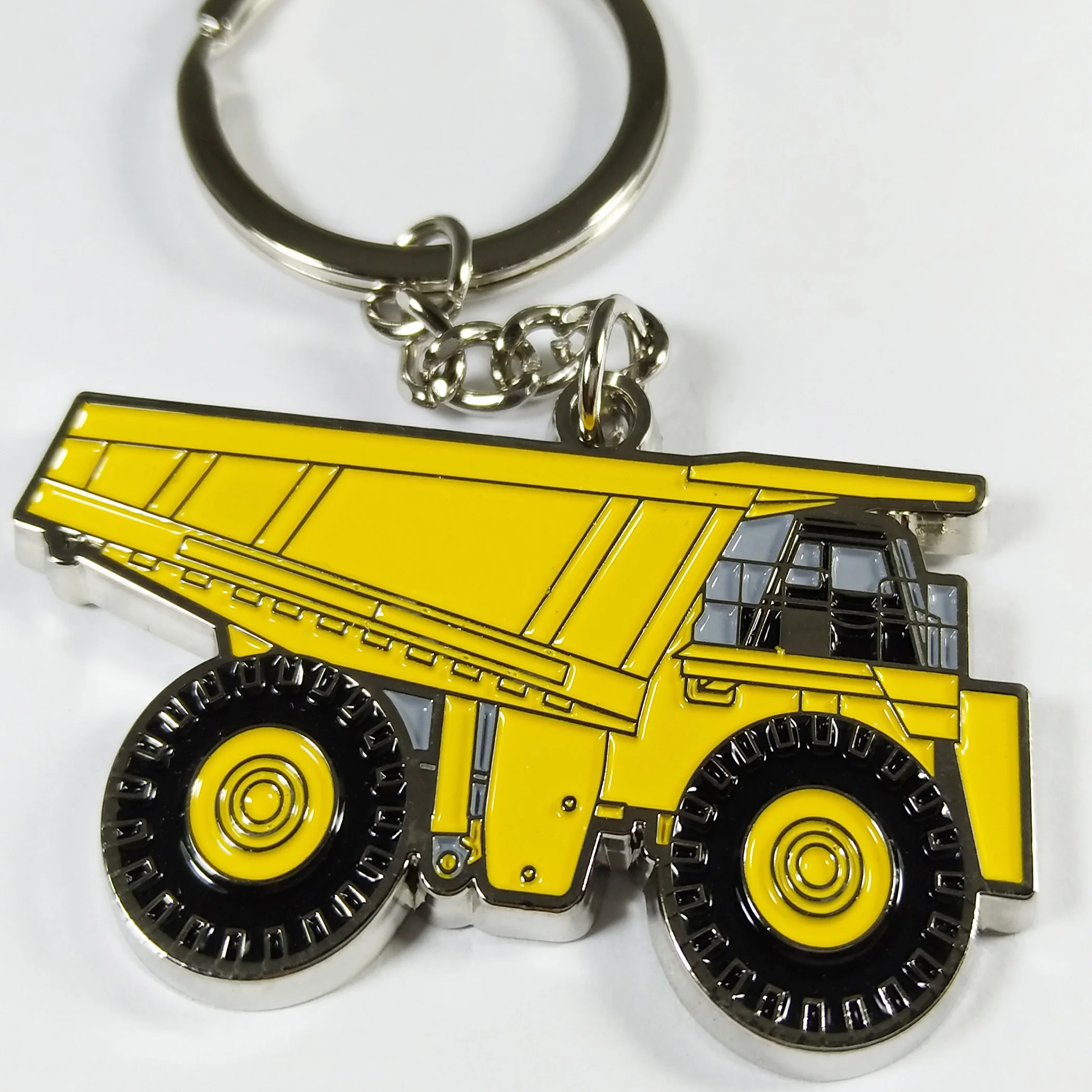 Custom Hydraulic Actuated Excavator Heavy Machines Metal Key Chain ...