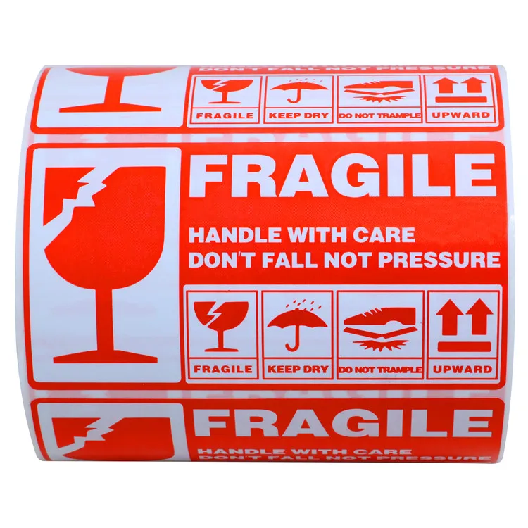 3" X 5" This Side Up Arrow Fragile Shipping Labels Stickers Packaging ...