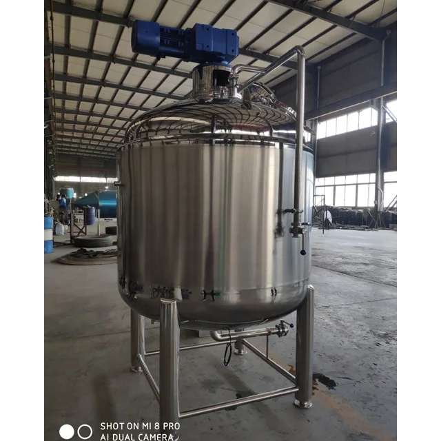 1000l Stainless Steel Double Jacket Mixing Tank with Agitator