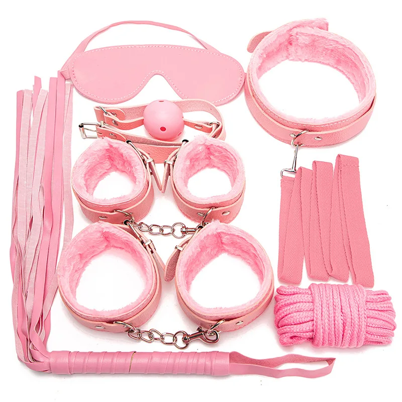 Erotische Seksspeeltjes Voor Volwassen Spel Leer Erotische Bdsm Sex Kits Bondage Handboeien