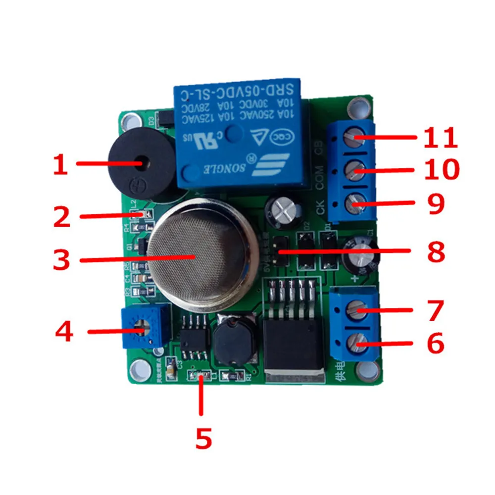 Taidacent MQ2 Gas Sensor - Reliable Carbon Monoxide Detector