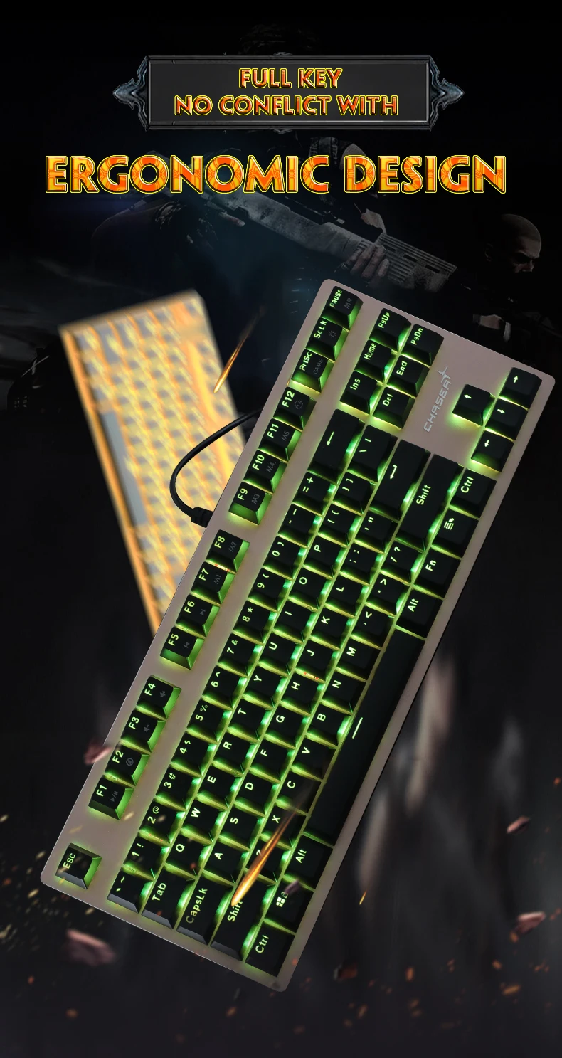 High Quality Rgb Mechanical Keyboard Led Custom Gaming Keyboard - Buy ...