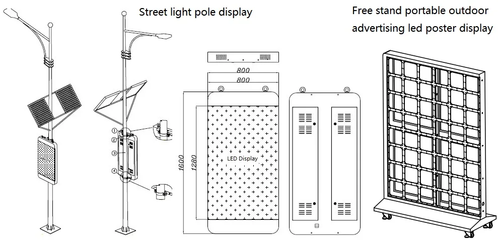 Gas Station Advertising Displays Sign Board Illuminated Exterior Led ...
