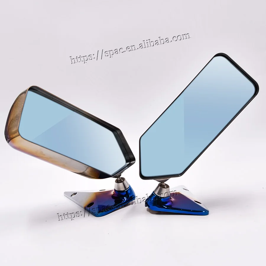 Universal JDM Rearview F1 Racing Car Side Burnt Mirror Craft