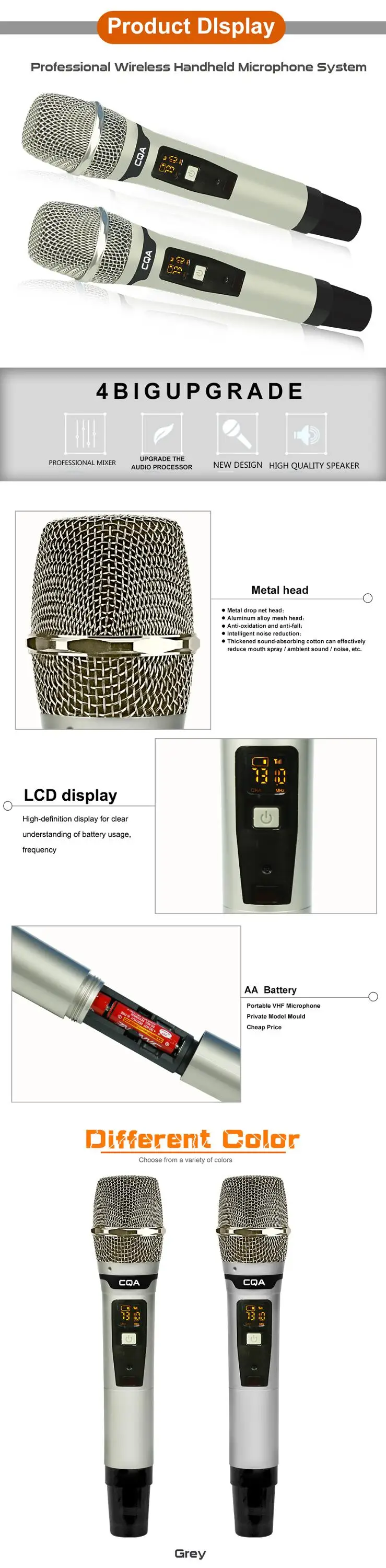 CQA Factory UHF PCB Receiver Mic Board Wireless Microphone