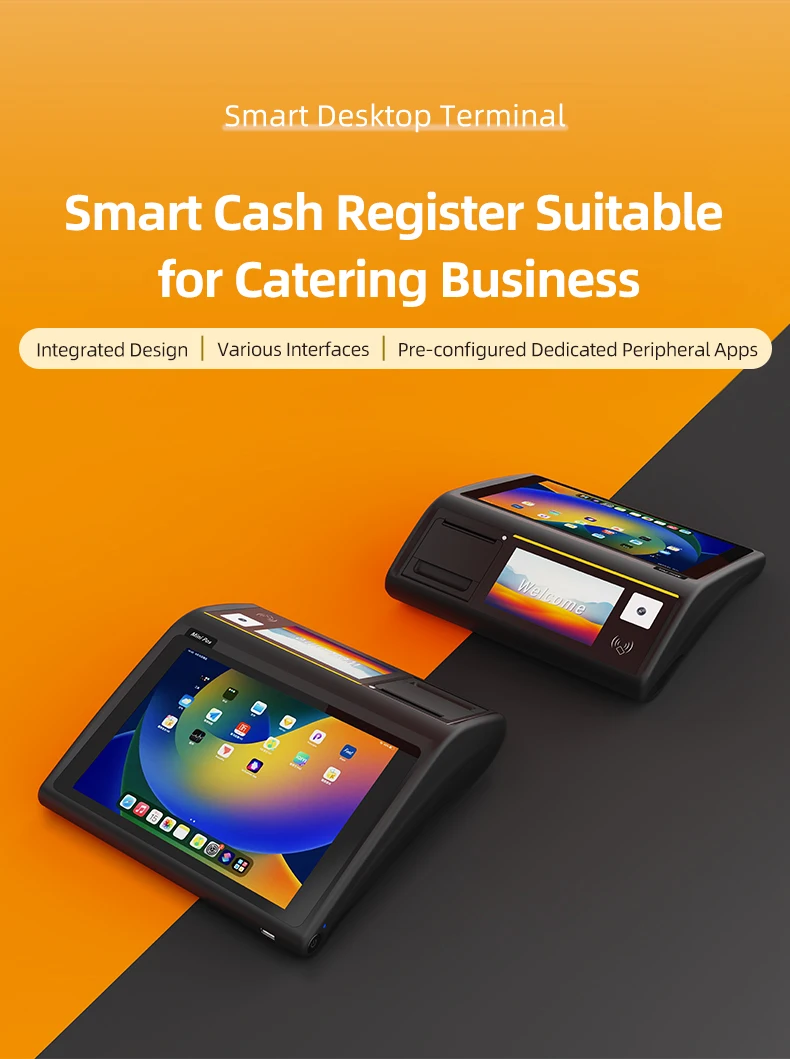 D3-Mini Smart Terminal: Compact Android POS Cash Register with Barcode ...