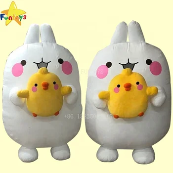 Funtoys Ce Funny Inflatable Molang Rabbit Easter Bunny Cartoon ...