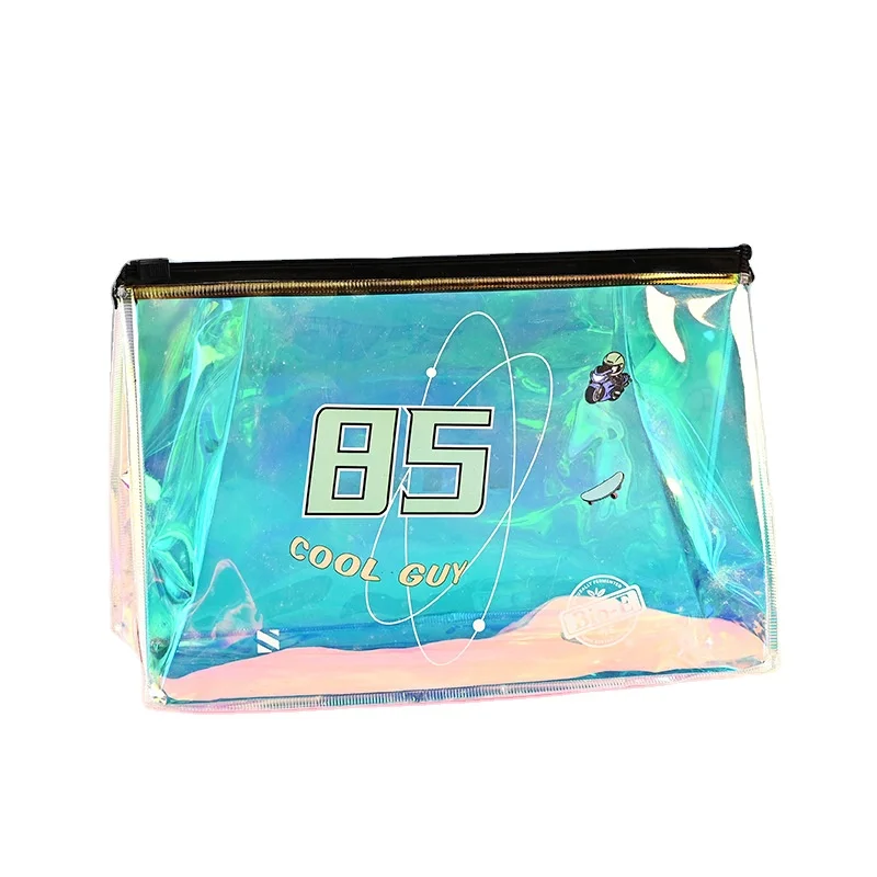 pvc transparent mini plastic bag hole hanging ziplock pvc hair makeup ...