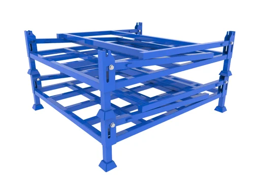 Storage Shelving Warehouse Heavy Duty Collapsible Stacking Wire Mesh ...