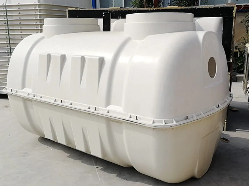 Small Size FRP Three Chambers 0.5CBM - 2.5CBM Household Septic Tank for ...