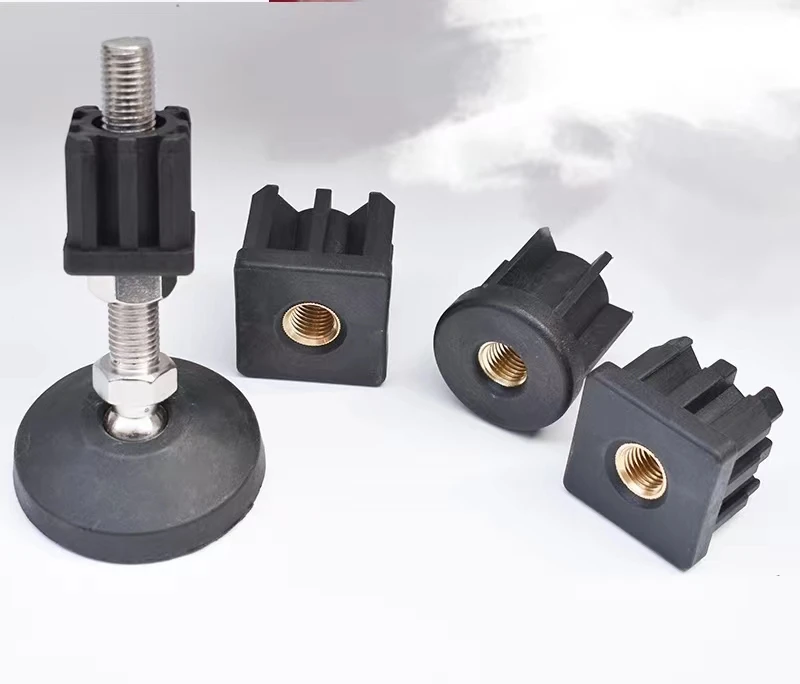 Threaded Tube Ends Conveyor Components Plastic Support Black Reinforced ...