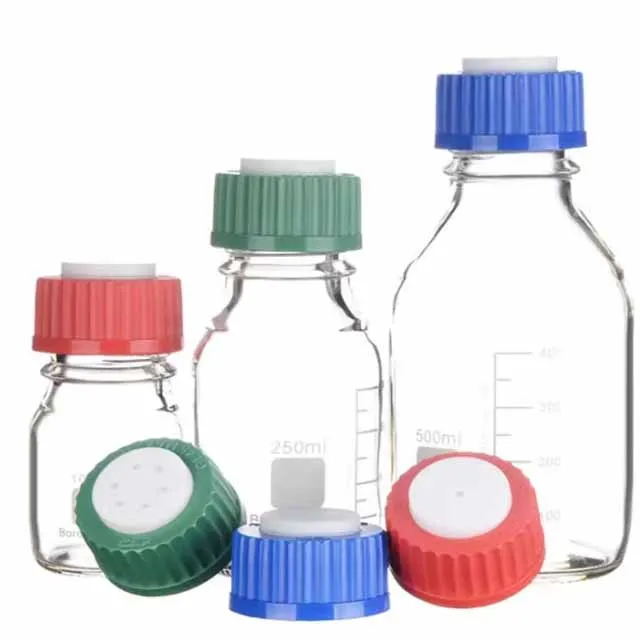 Gl45 Hplc Mobile Phase Pbt Screw Cover With Ptfe Lid 1/2/3/4 Port ...