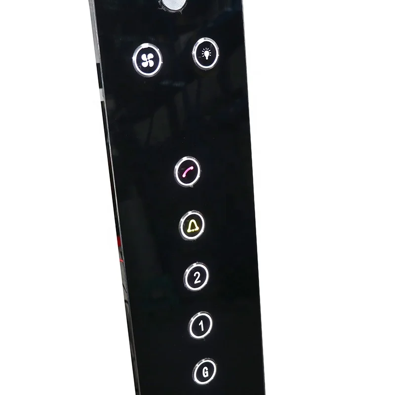 Smart Elevator Glass Wall Mounted COP LOP Elevator Parts Push Buttons ...