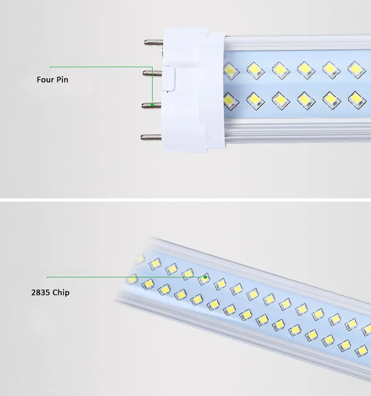 2g11 Led Tube/led 2g11/4 Pin Pl Lamp/2g11 Pll Led Lamp 18w 410mm 2g11 Dimmable - Buy 2g11 Pll ...