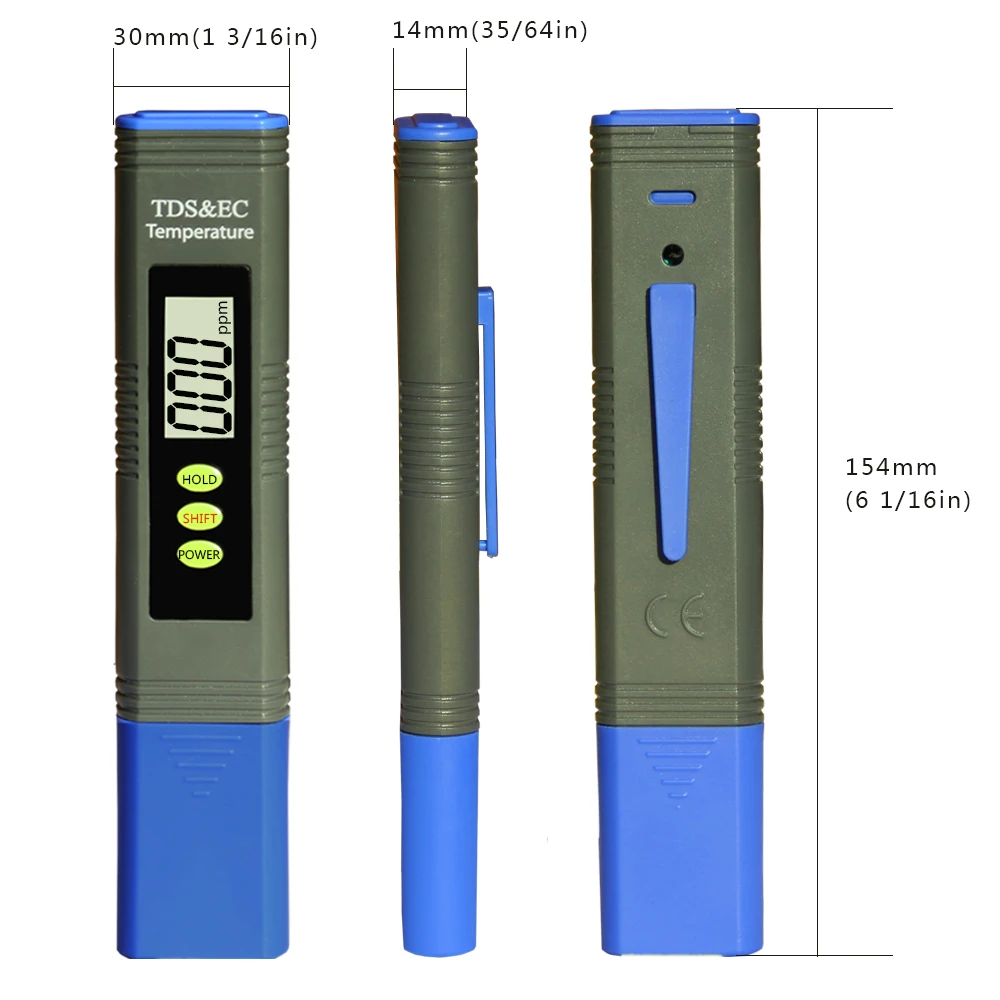 Multifunction Pen Type 3 In 1temp Tds Ec Meter Water Quality Purity ...