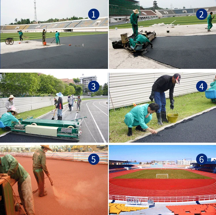 Iaaf Approved Polyurethane Rubber Running Track Surface Material Spray ...