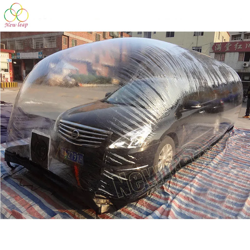 Pvc Clear Portable Inflatable Car Tent Capsule Inflatable Car Cover ...