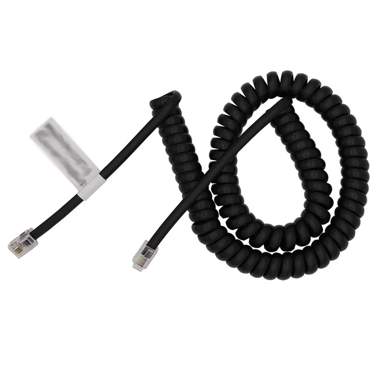RJ9/RJ10/RJ22 4P4C Landline Phone Handset Cable Cord| Alibaba.com