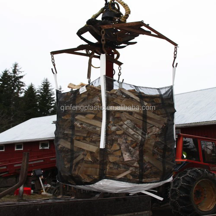 1m3 Bag Ventilated Plastic Containers for Firewood Packaging