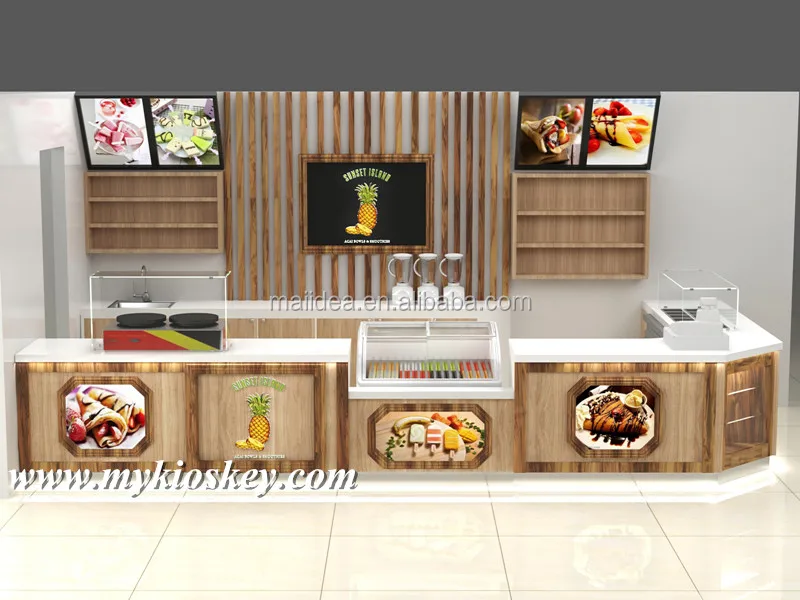 Centro Comercial Kiosco De Comida Rápida Para Jugo De Fruta Kiosco Bar ...