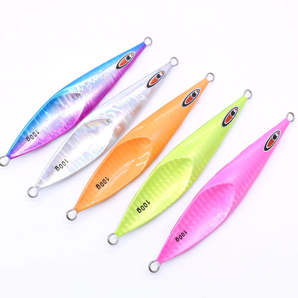 Rakuyu Wholesale Japanese Spoon-shaped Slow Rocking Boat Fishing Lure 60g 80g 100g 160g 210g ...