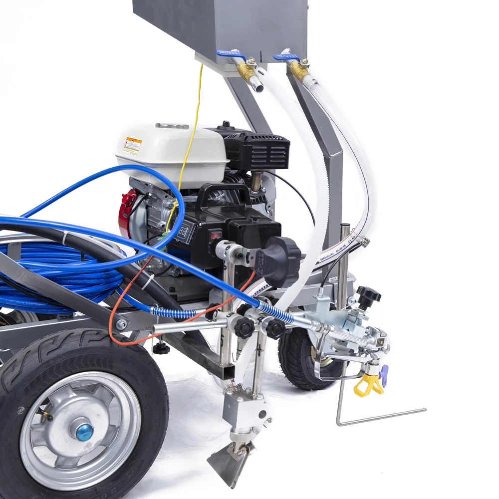 Dispenser to Sprinkle Glass Beads Cold Paint Pavement Marking Machine ...