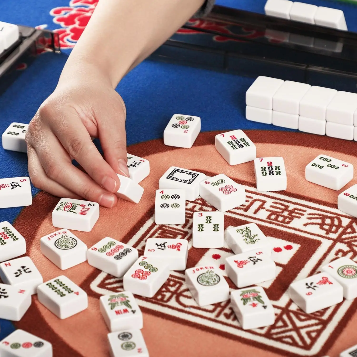 Factory Customization Acrylic American Mahjong Set Indoor 4 Tier Luxury ...