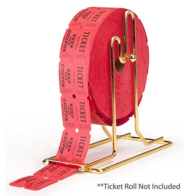 Raffle Ticket Dispenser For Tabletop Use,Brass-plated Stand,Tickets Not ...