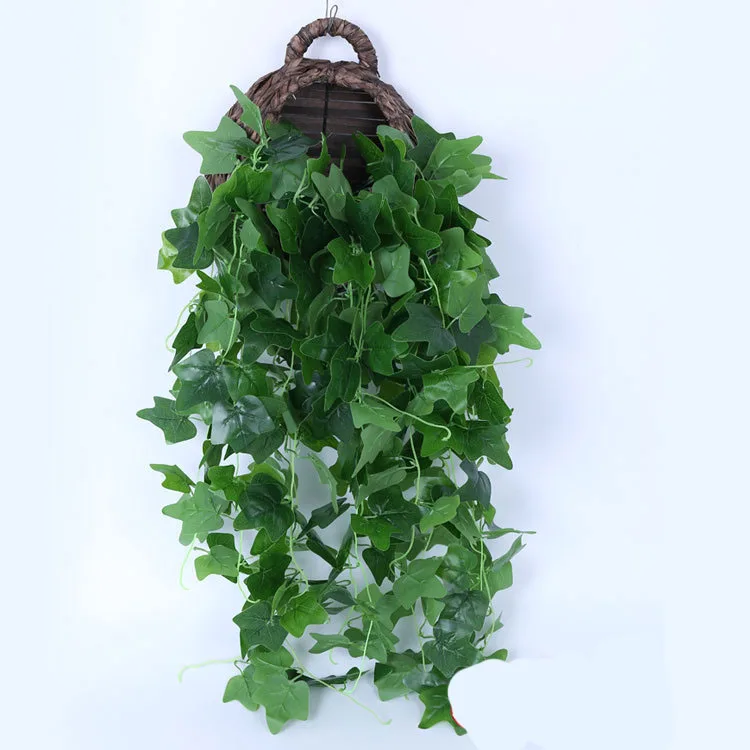 Mu Artificial Ivy Hanging Vine Plants Iced Forked Ice Heart Leaf ...