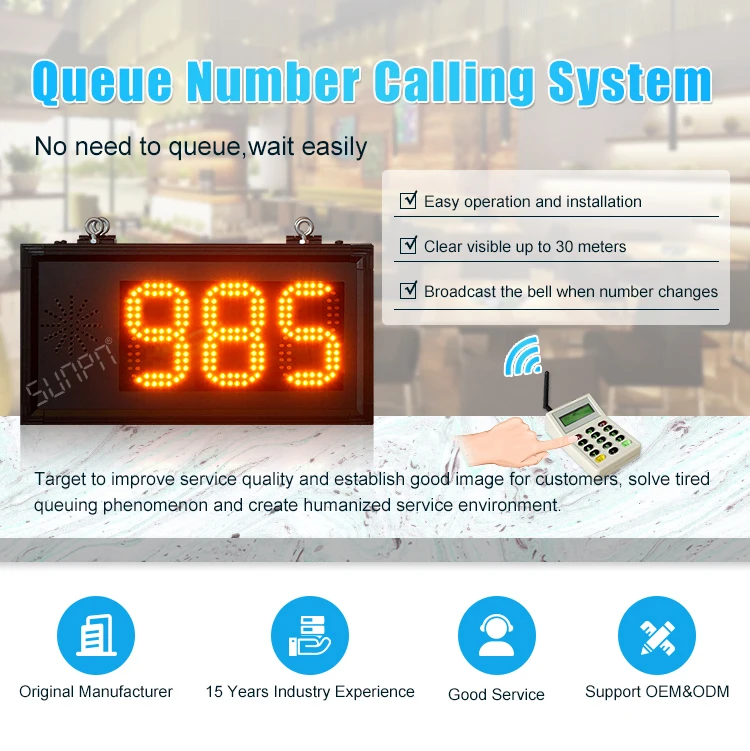 Small Queue Number Display Calling System Queue Number Display - Buy ...