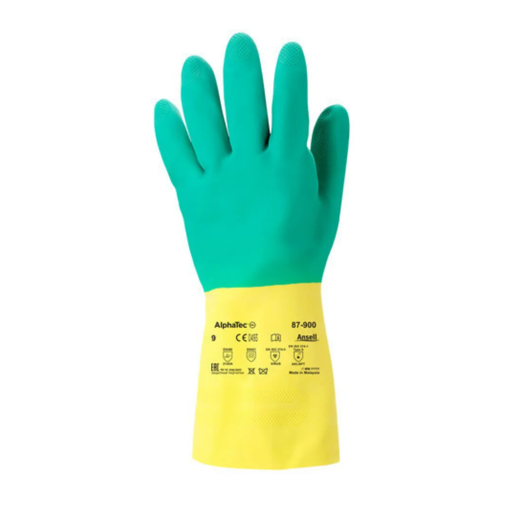 Safety Mechanic Working Impact Gloves Protective Finger Nitrile Coated ...