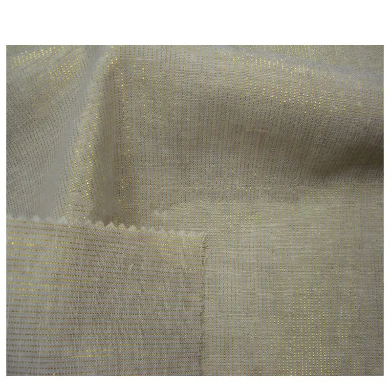 Metallic Gold Linen Upholstery And Apparel Fabric - Buy Metallic Gold ...
