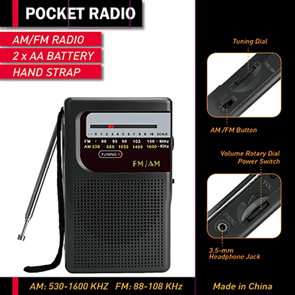 HS-3052 New Model Mini Small Radios Portable Shortwave Radios Am Fm ...