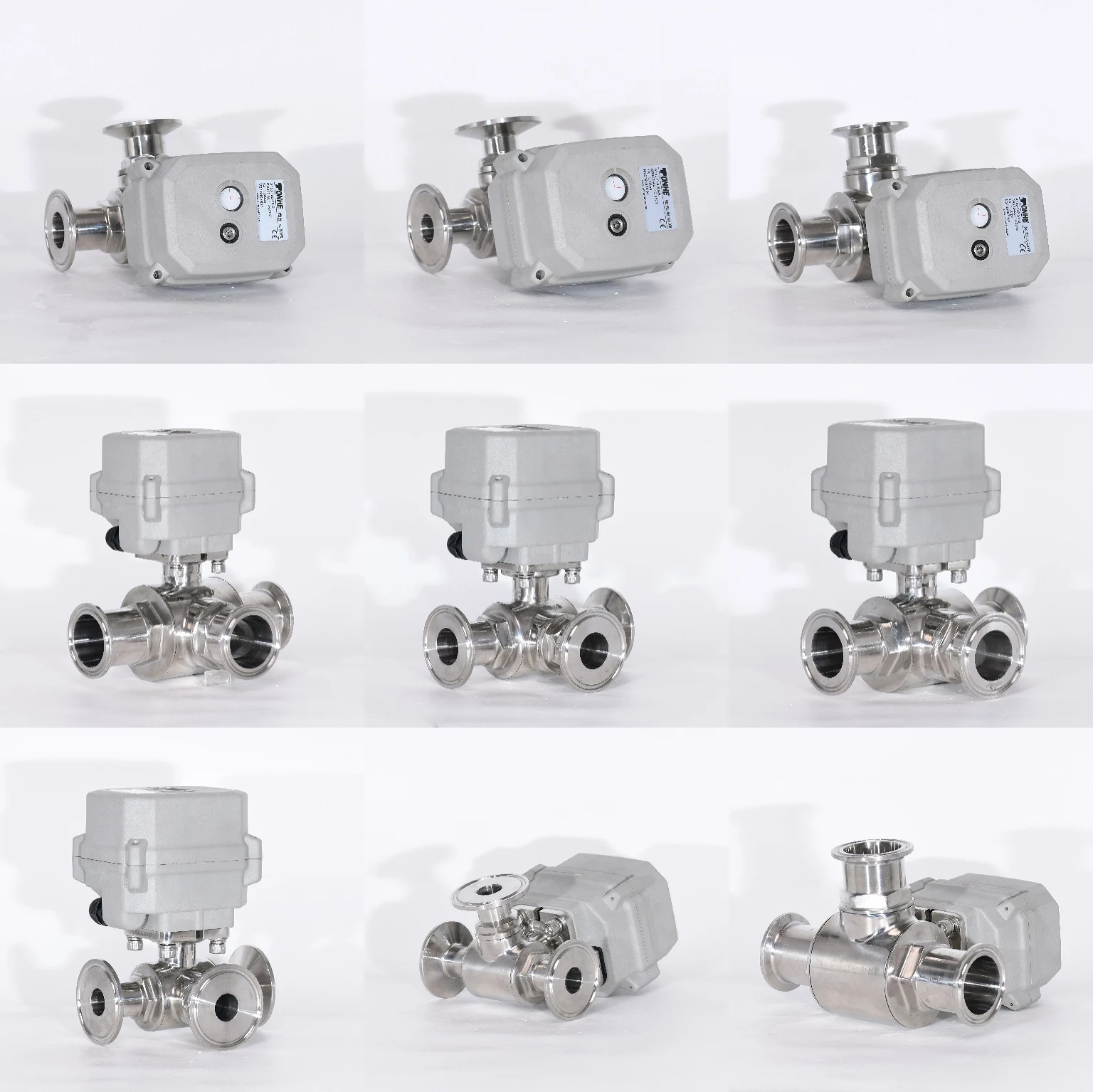 DN15 3 Way Electric Tri Clamp Ball Valve, OEM | Wholesale