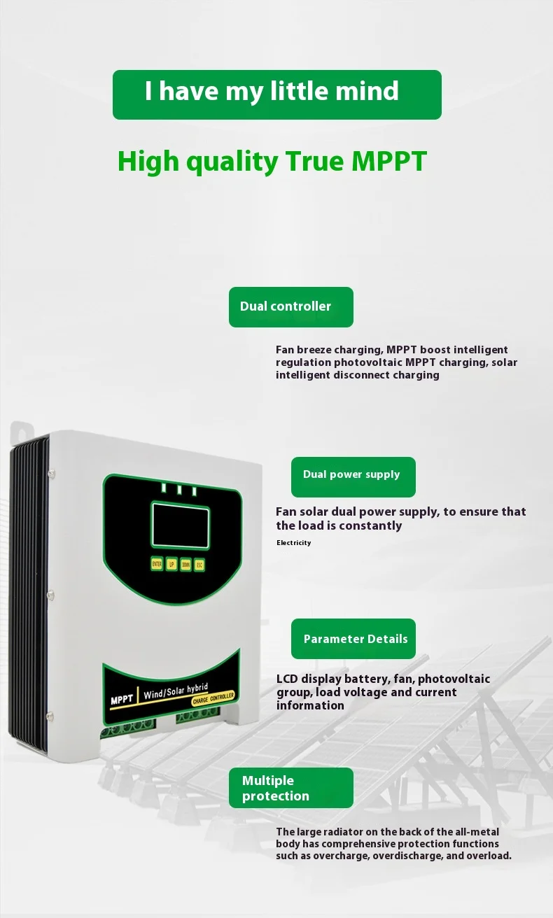 Bessent Dual MPPT Charge Controller - Efficient Energy Management