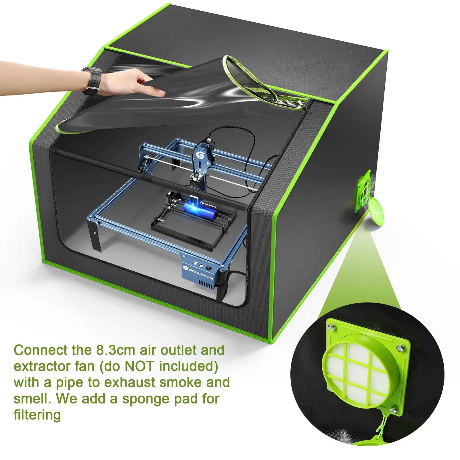 Protective Laser Engraving Hine Dust Printer Cover - Buy Laser Cutting ...