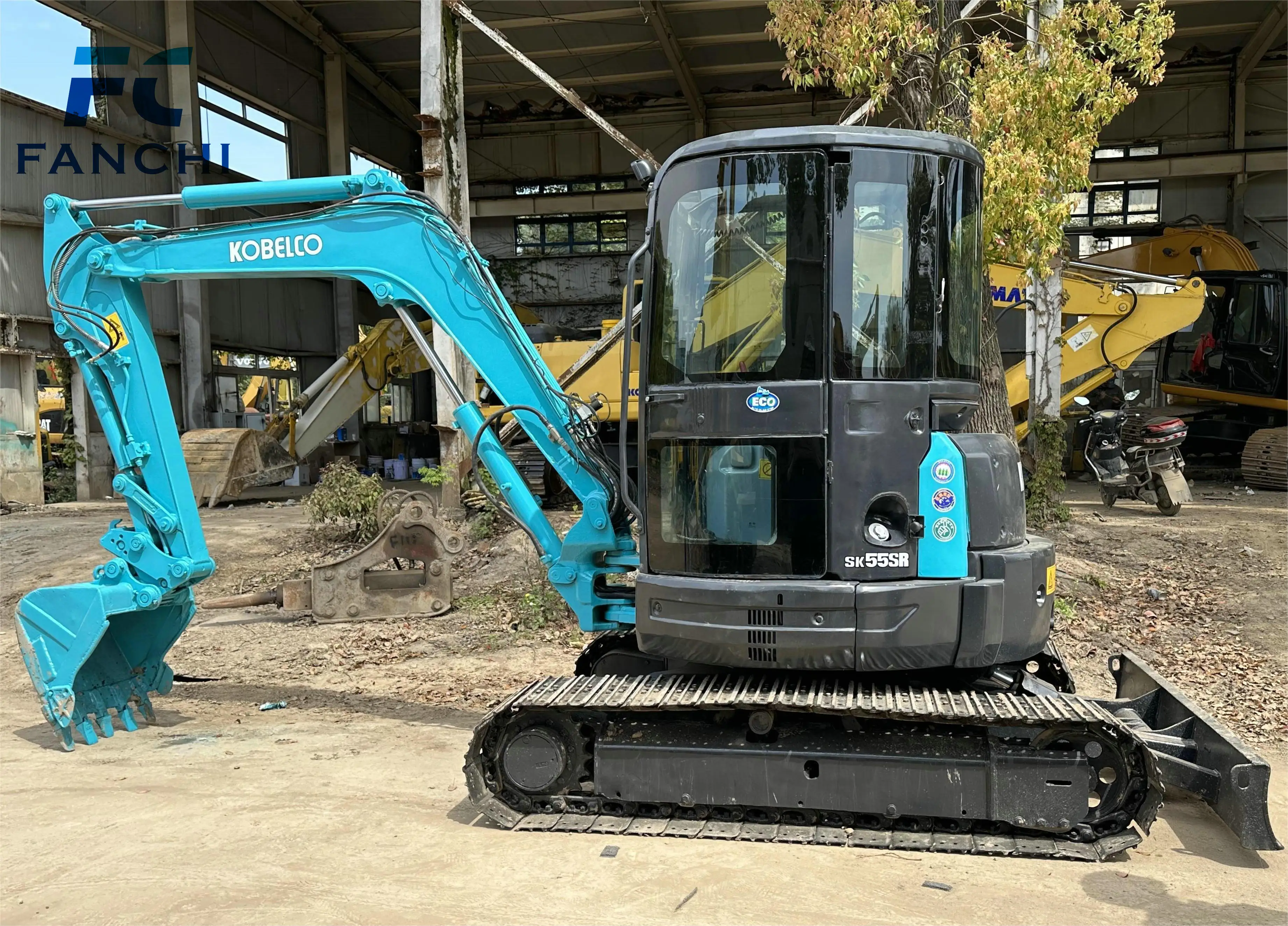 100% Japan Original Kobelco Excavator SK55 Second-hand Mini Excavator ...