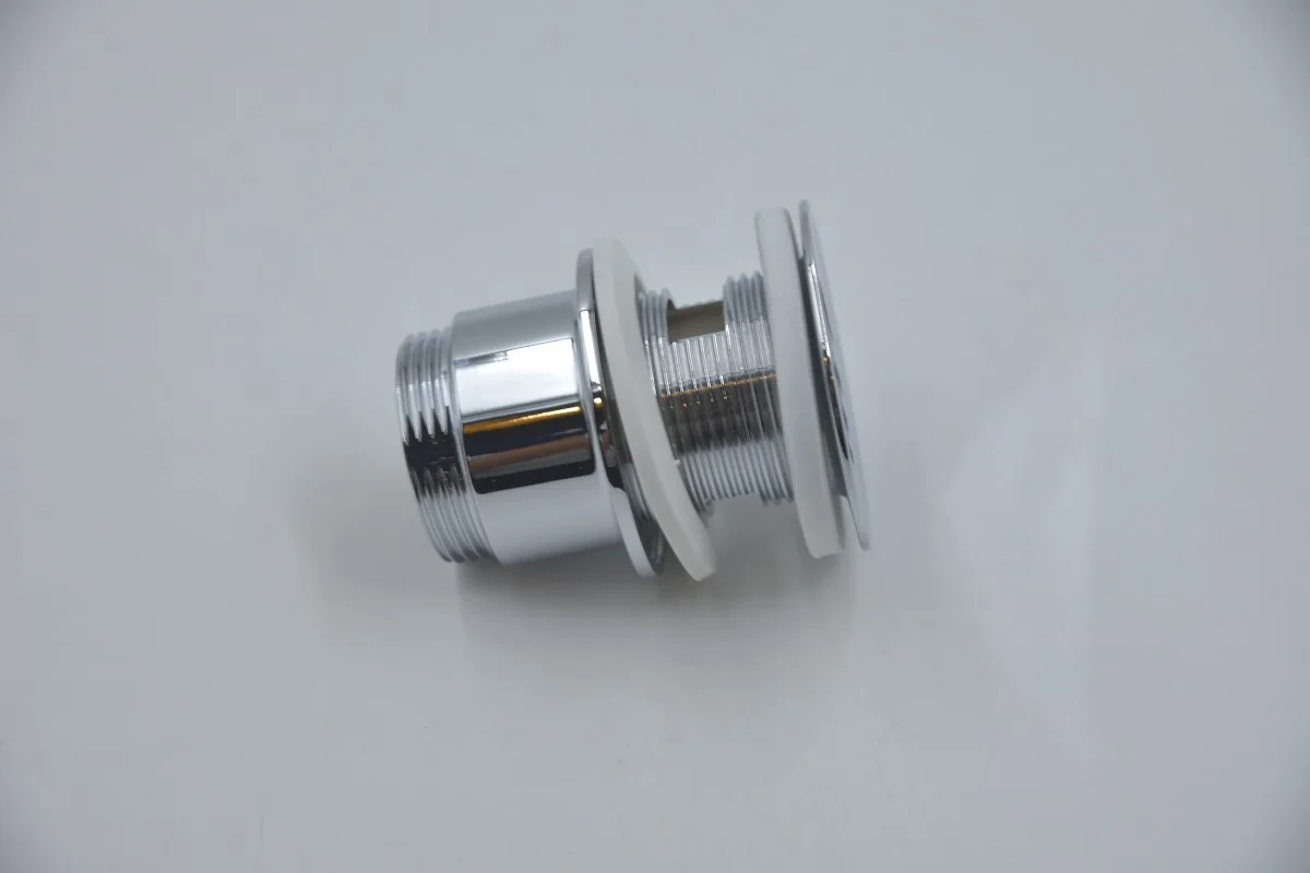 Bathroom Drain Valve Wash Basin Brass Grid Drainer with Overflow ...