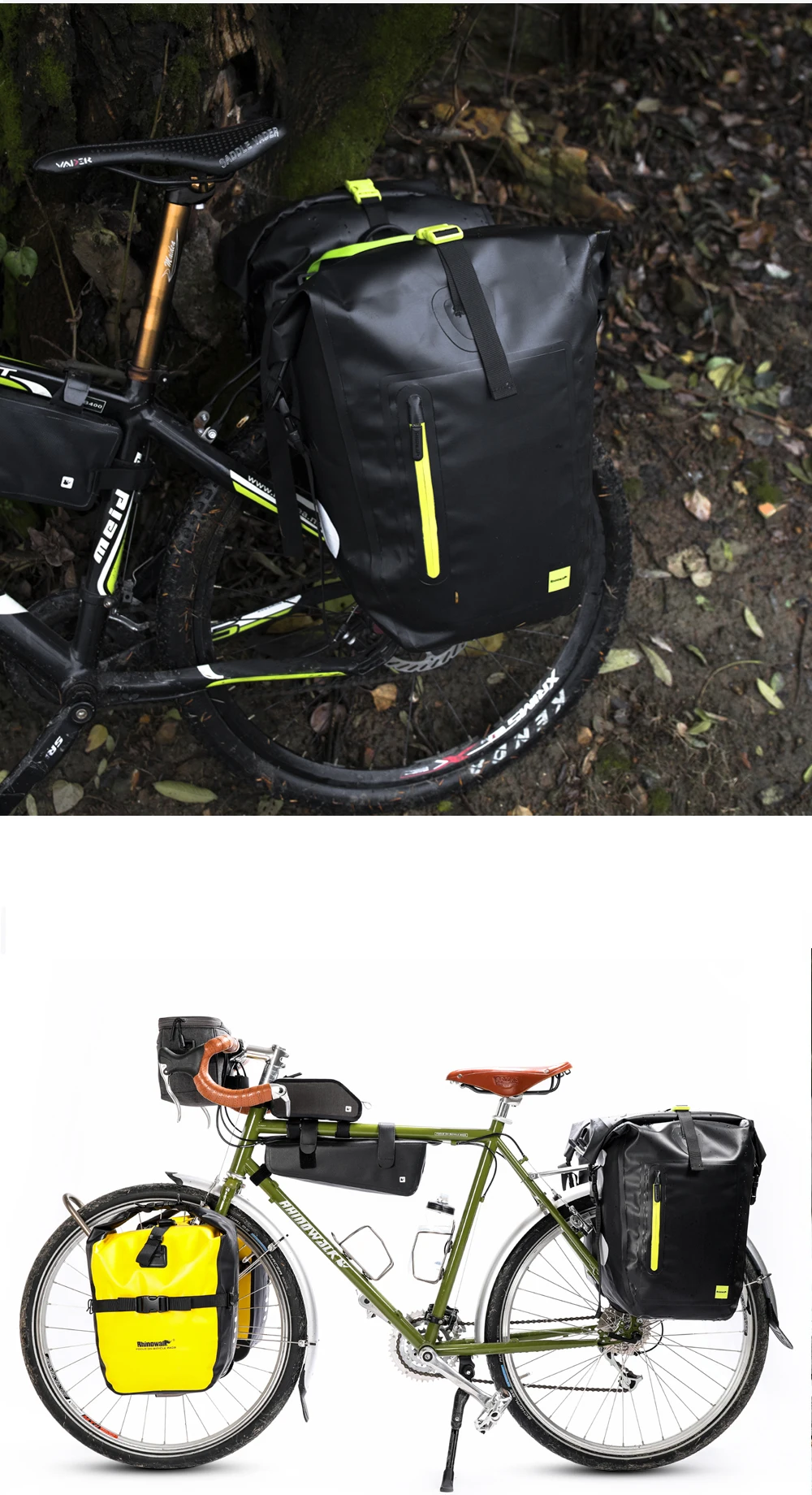 Rhinowalk 25L Bike Pannier Bag - Ultimate Waterproof Travel