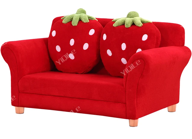 Funny Double Strawberry Sofa Cafe Kids Furniture Sofa For Kids - Buy ...