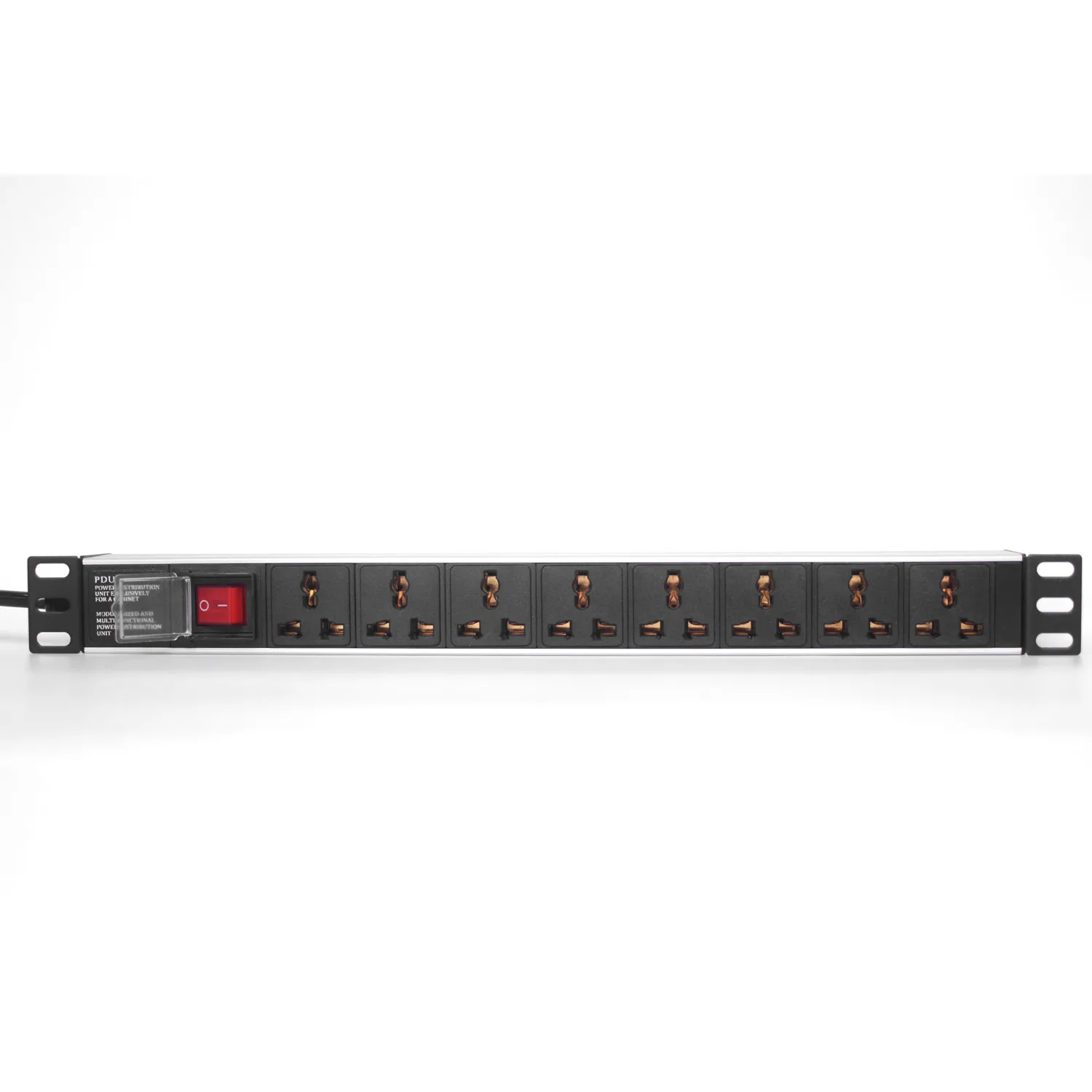 Power Strip AU US EU UK Israel Plug 1U Unit PDU Network Cabinet Rack ...