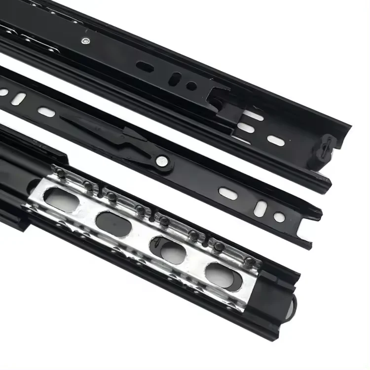 17mm 2 Sections Mini Drawer Slide For Furniture Ball Bearing Slide Rail ...