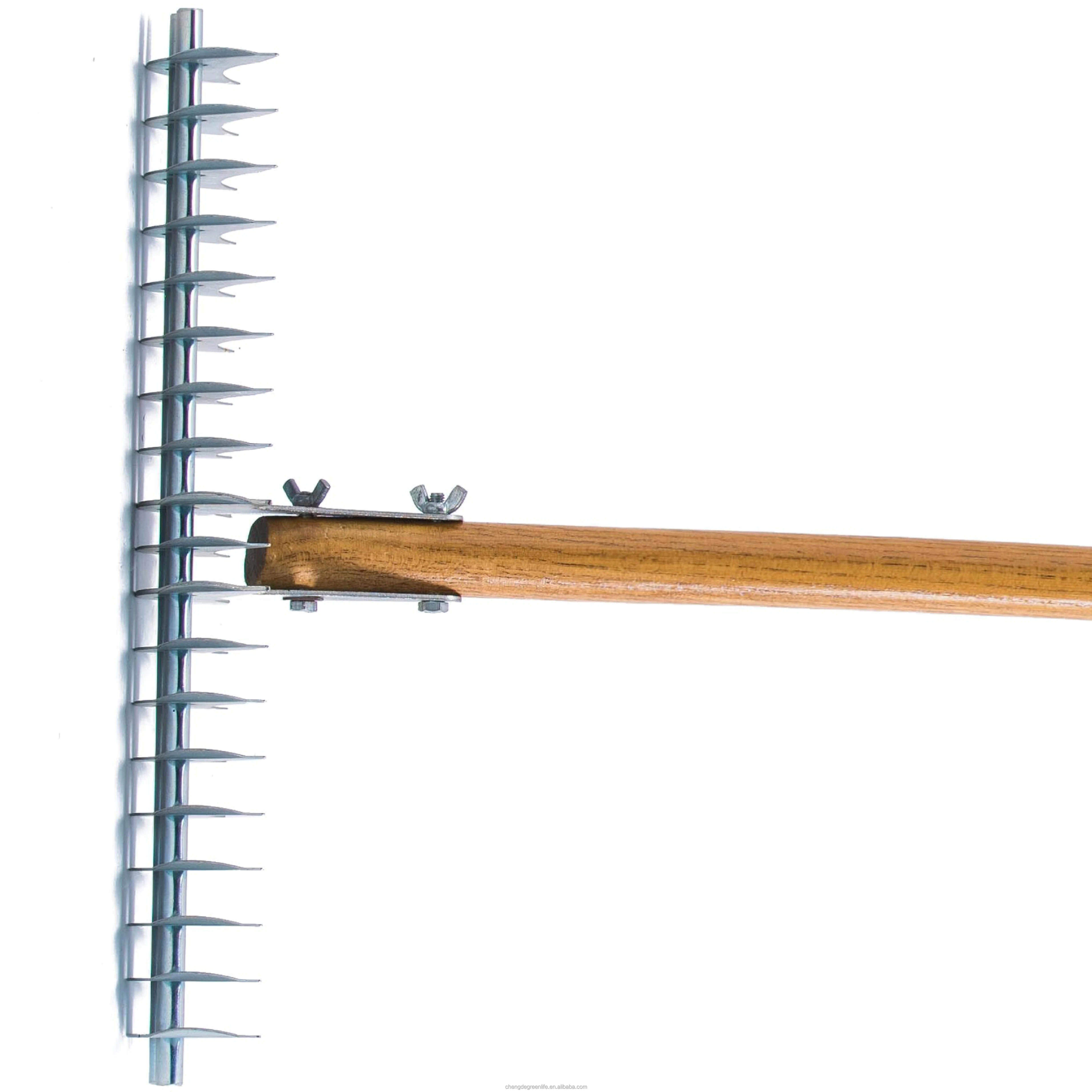 Thatching Rake Long Wood Handle - Buy Long Handle Thatching Rake,Wood ...