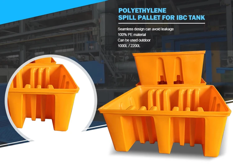 1000 Litre IBC Spill Containment Pallet Bund - Durable & Efficient