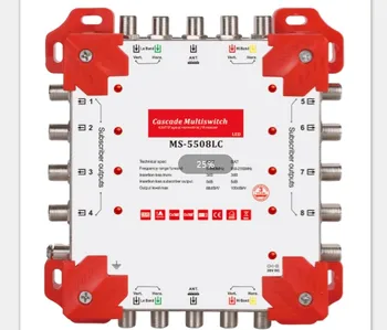 5x5x8 Cascade Satellite Multiswitch With Led 5 Inputs 8 Outputs Model ...