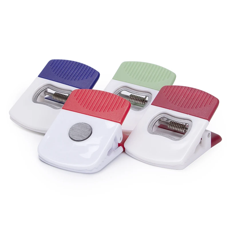 Promotional Gift Office Plastic Magnetic Memo Clips Paper Clip with ...