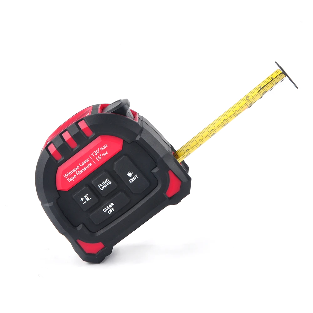 Wintape 130ft Rechargeable Laser Distance Finder Laser Measuring Tape ...