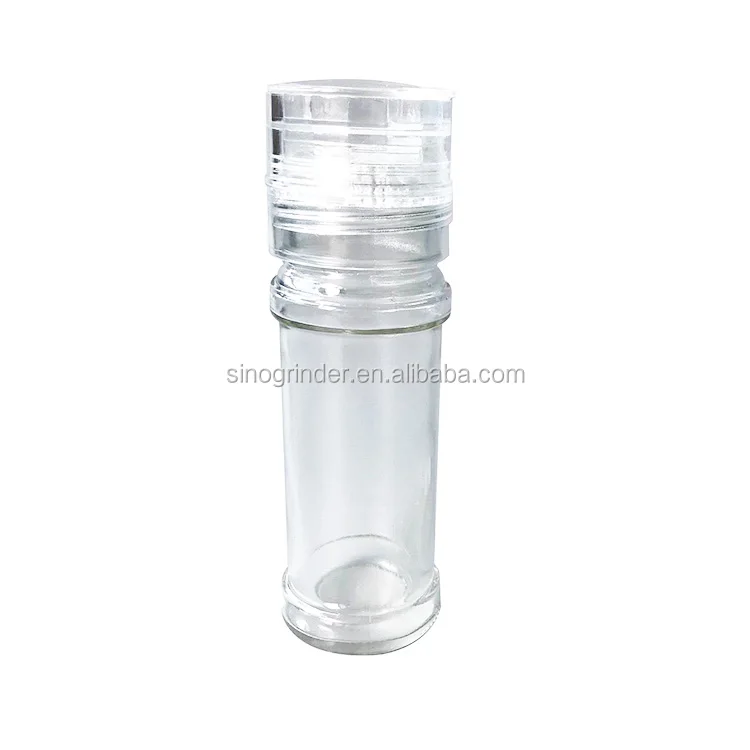Plastic Clear Adjustable Spice Grinder Caps - Customizable