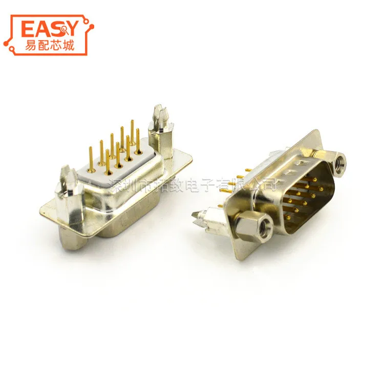Dp9 Female Pcb Mount Connector Power Serial 9 Pin Female Plug Db9 Rs232 ...