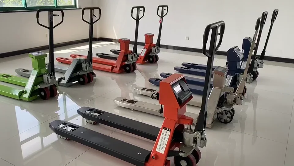 2ton Hydraulic Hand Pallet Truck Weighing Scale Portable Forklift Scale ...